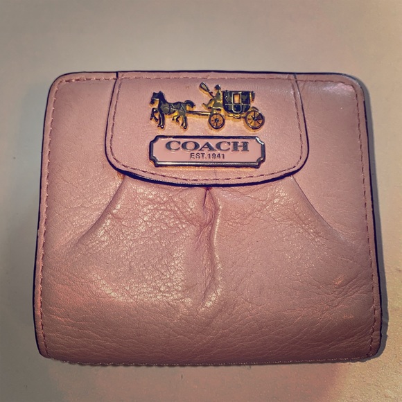 Coach | Bags | Coach Signature Wallet Pink Bifold | Poshmark